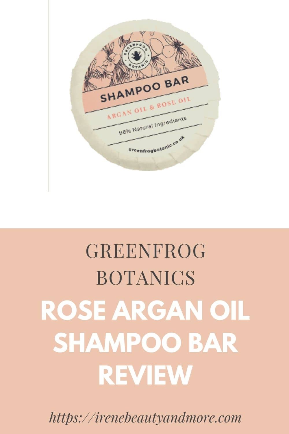 Rose and Argan Oil Shampoo Bar by Greenfrog Botanics Review