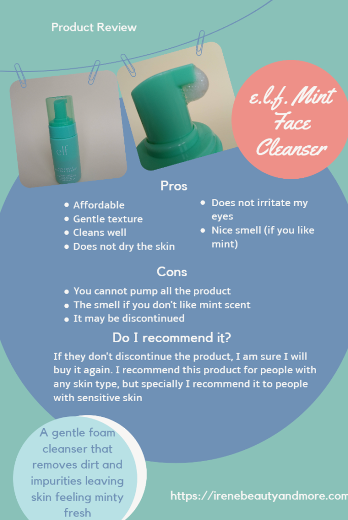 Elf Mint Face Cleanser Review » Irene Beauty And More